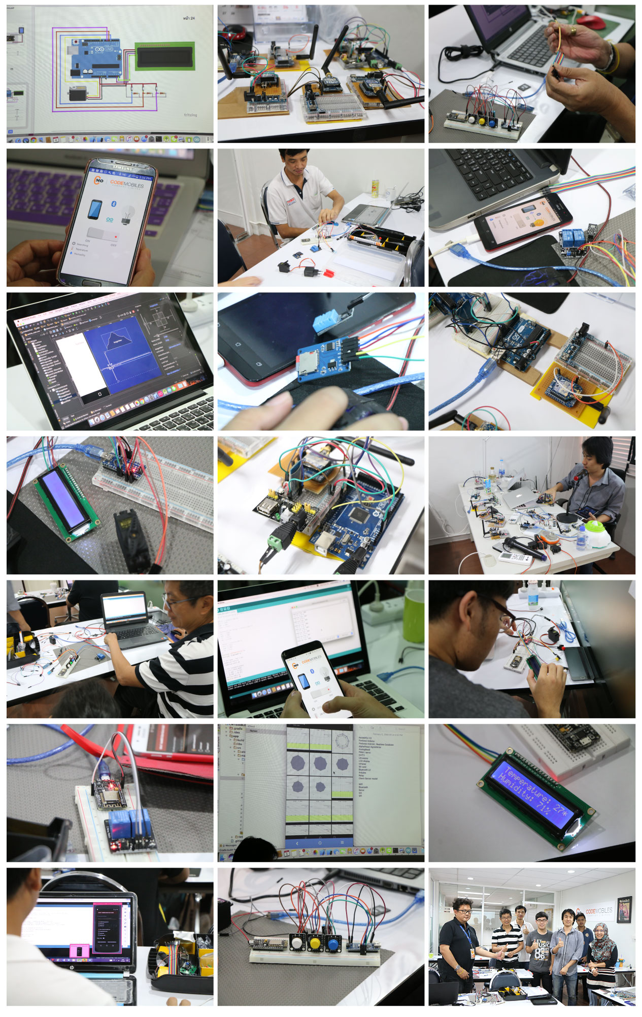 สอนเขียน หลักสูตร Core Arduino (Arduino/NodeMCU + Firebase + Android) โดย CodeMobiles Co., Ltd.