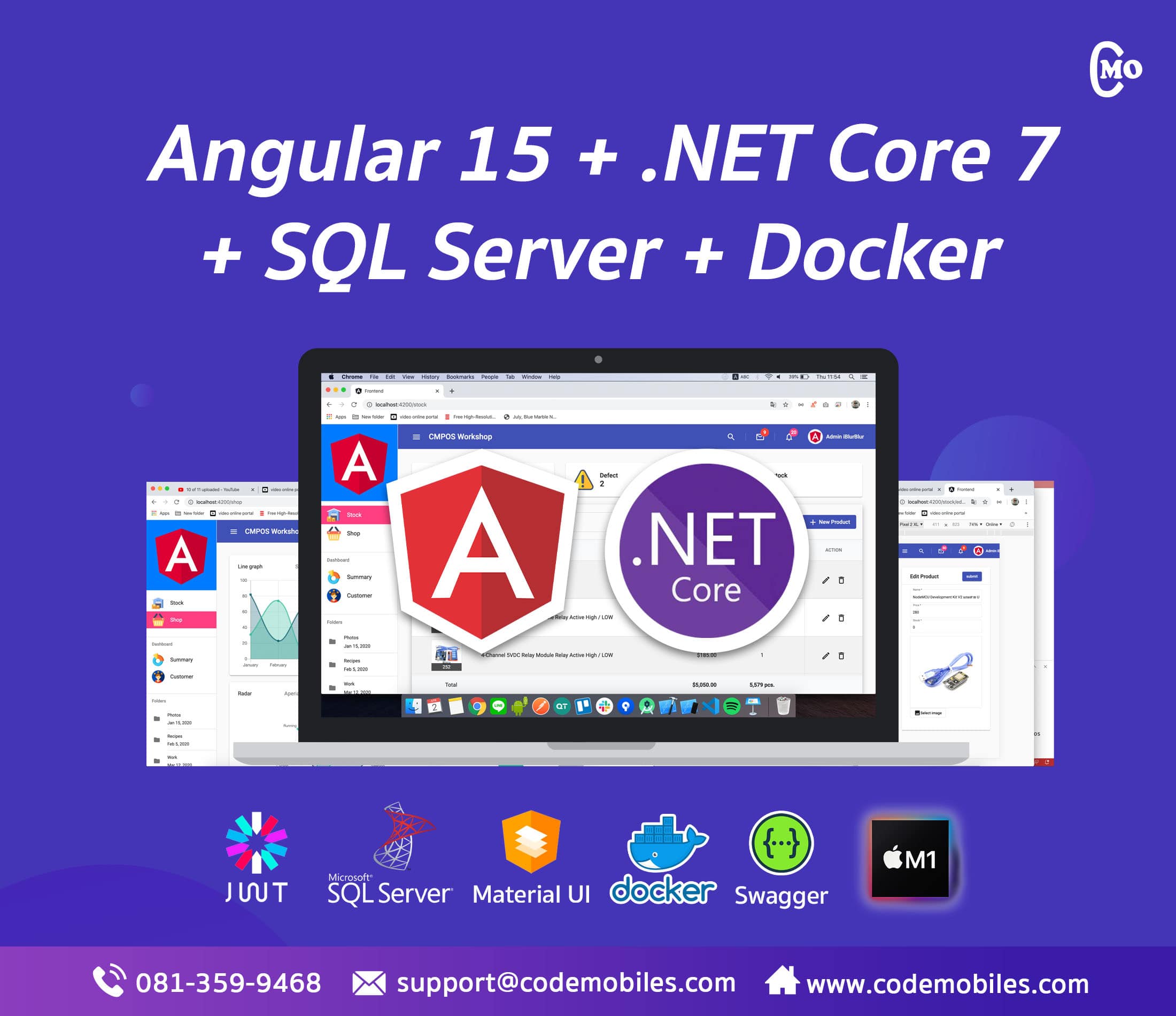 หลักสูตร Angular 15 Asp Net Core 7 Sql Server โดย Codemobiles Co Ltd 6425