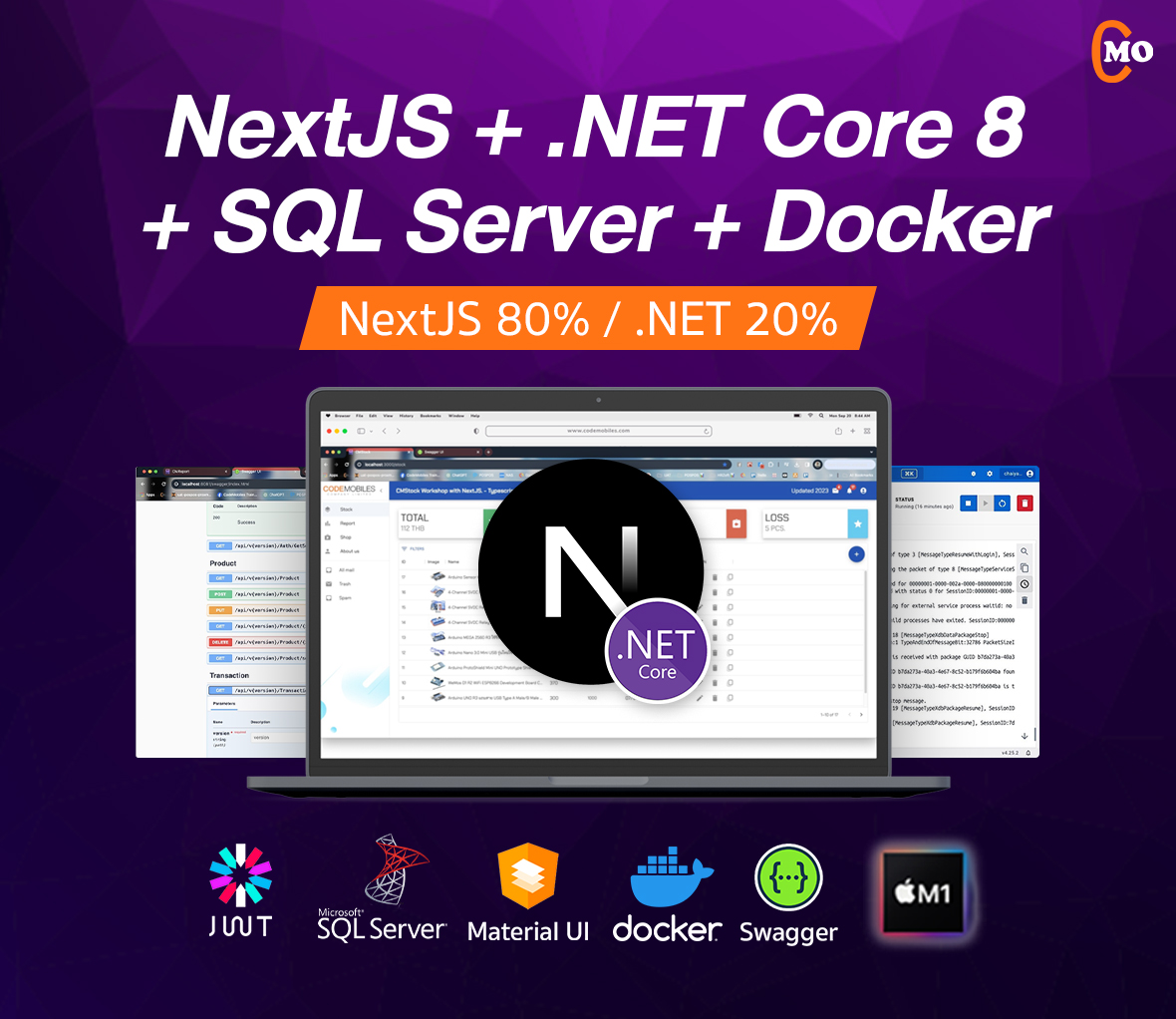 หลักสูตร NextJS + ASP .NET CORE 8 + SQL SERVER โดย CodeMobiles Co., Ltd. หลักสูตร NextJS + ASP .NET CORE 8 + SQL SERVER โดย CodeMobiles Co., Ltd.