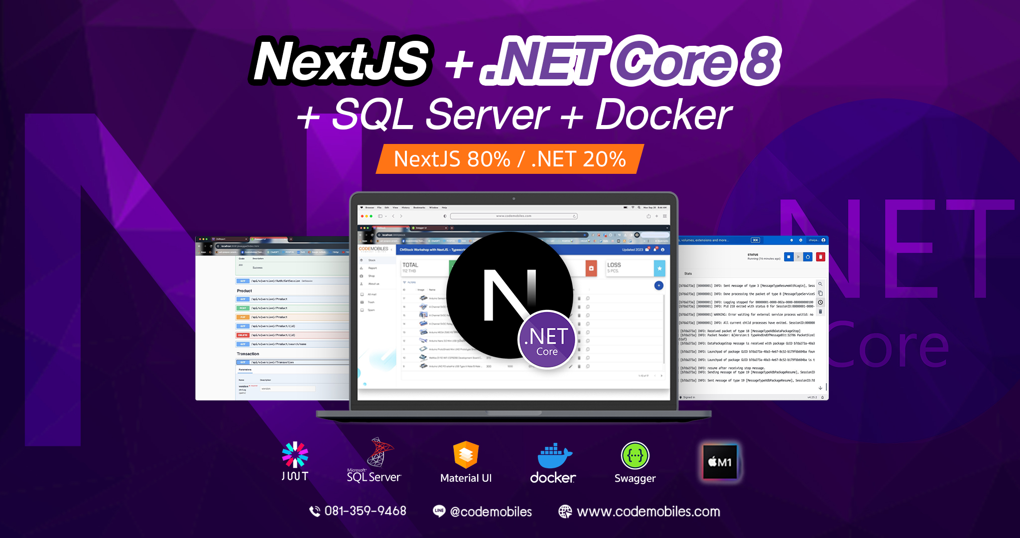 หลักสูตร Nextjs Asp Net Core 8 Sql Server โดย Codemobiles Co Ltd 6827