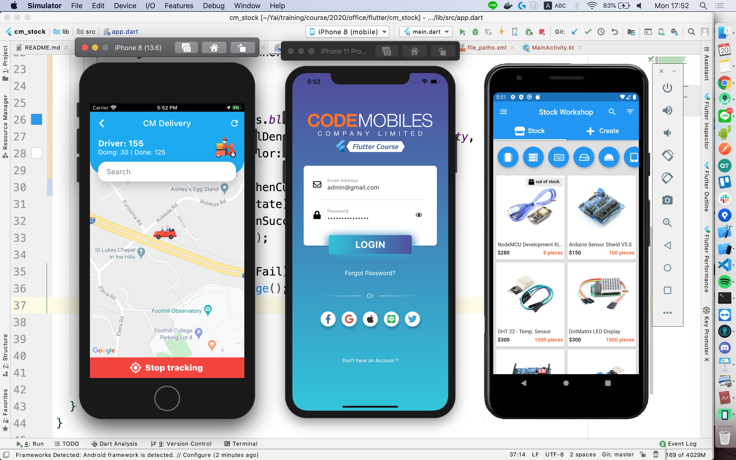 สอนเขียน Core Flutter Cross-Platfom อย่างมืออาชีพ โดย CodeMobiles Co., Ltd.
